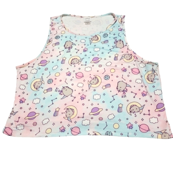 Pusheen | Tops | Rare Pusheen Plus Size Pusheenicorn In Space Graphic ...